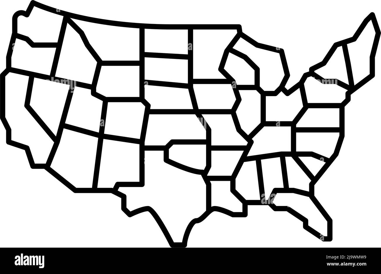 state new york line icon vector illustration Stock Vector Image & Art ...