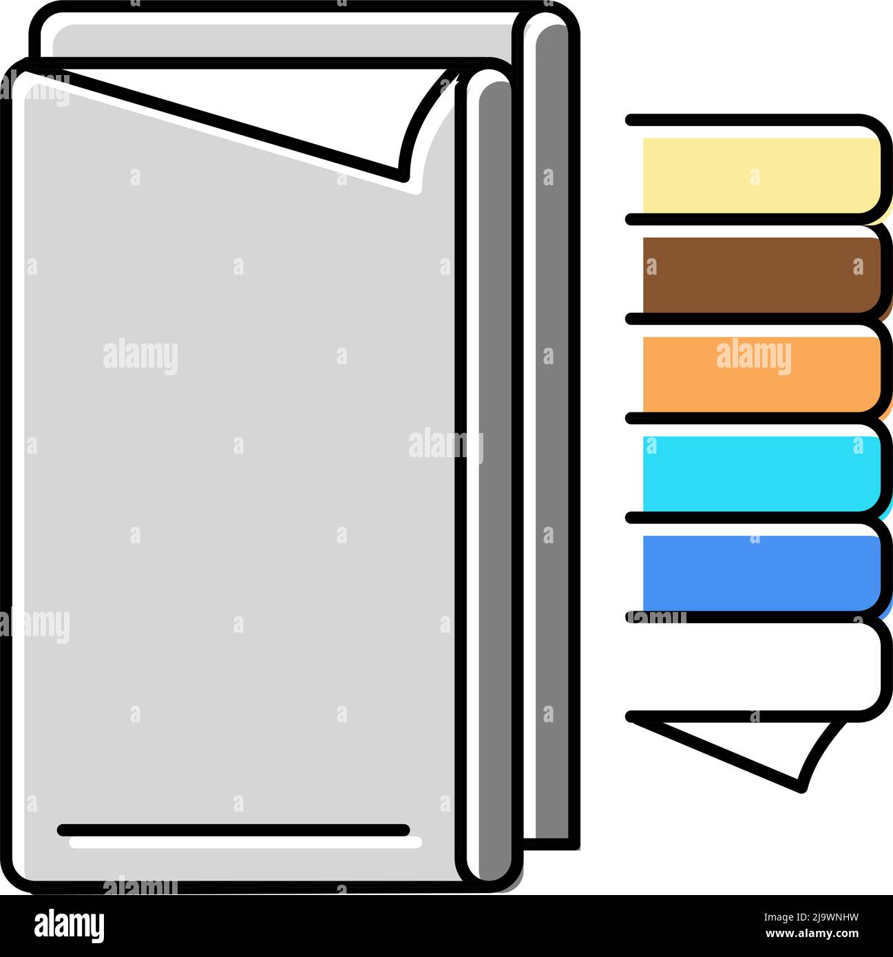 fabric textile multicolor color icon vector illustration Stock Vector ...