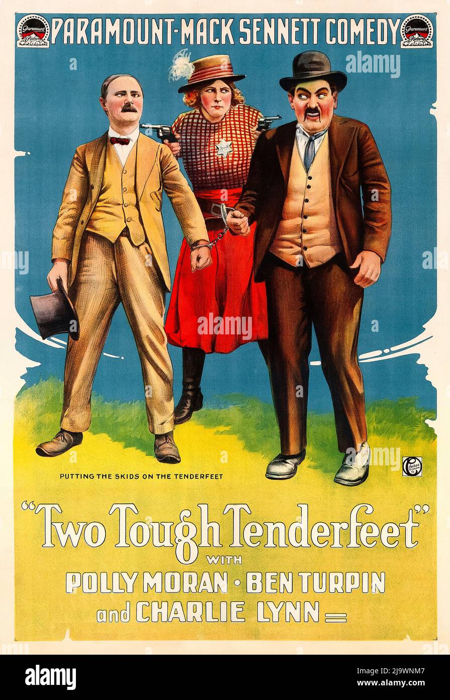Ben Turpin silent movie, comedy - Two Tough Tenderfeet (Paramount, 1918 ...