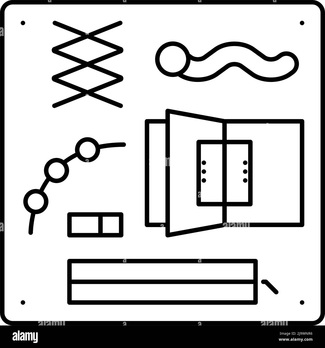 busy board line icon vector illustration Stock Vector Image & Art - Alamy