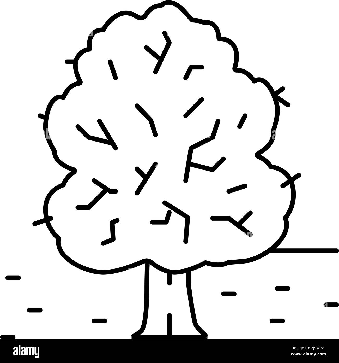 Tree line pavement Stock Vector Images - Alamy