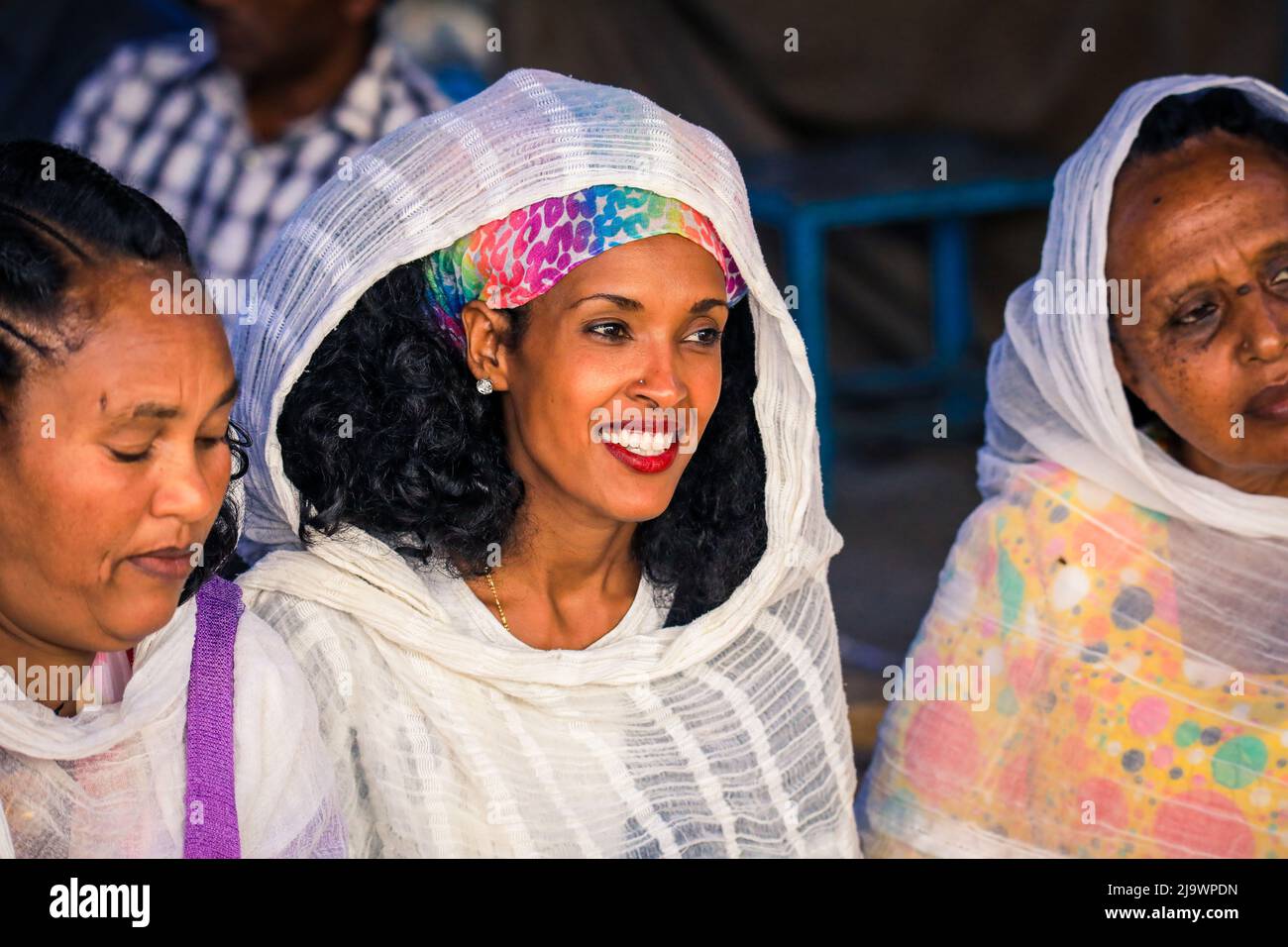 Beautiful African Women on the Local Wedding Celebration Stock Photo ...