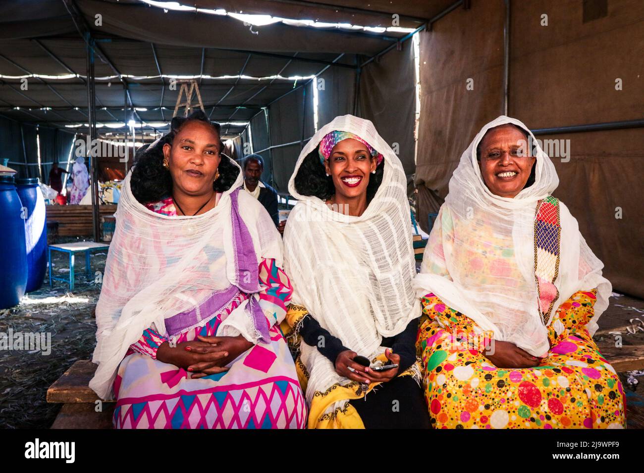 Beautiful African Women on the Local Wedding Celebration Stock Photo ...