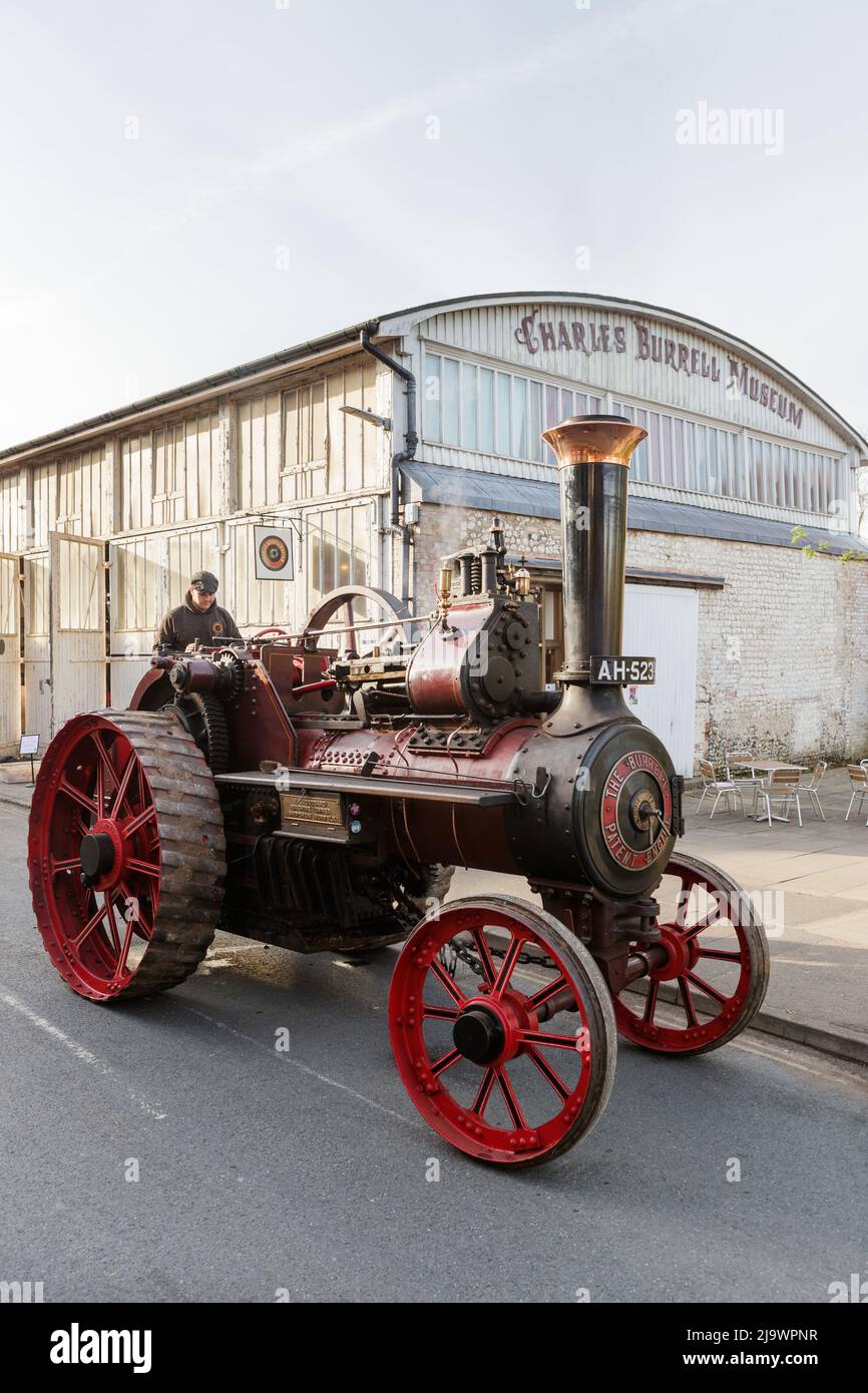 AH5239 The Burrell Patent Steam Engine parked outside the Burrell ...