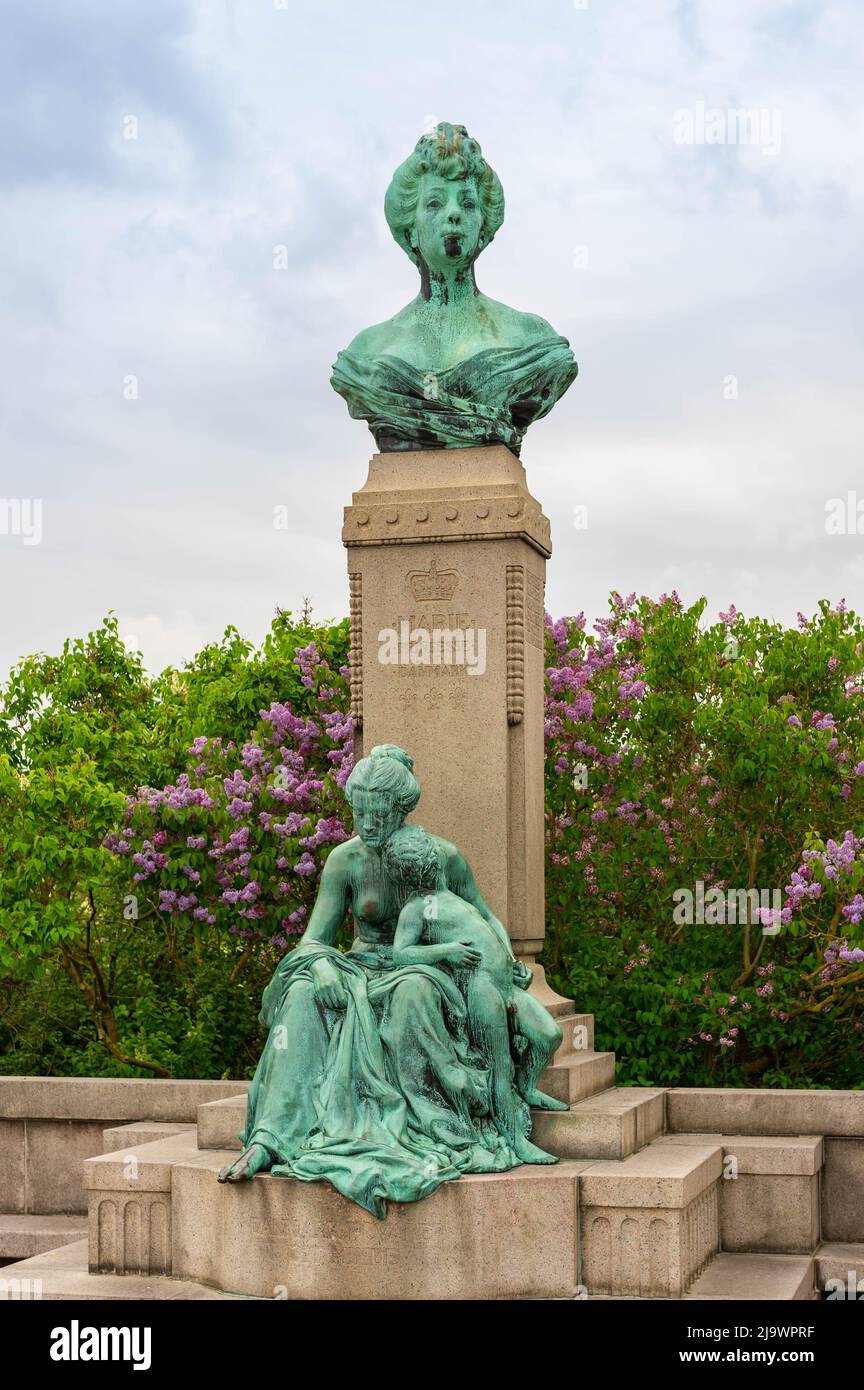 Statue of Princess Marie of Orléans, Copenhagen, Denmark Stock Photo ...