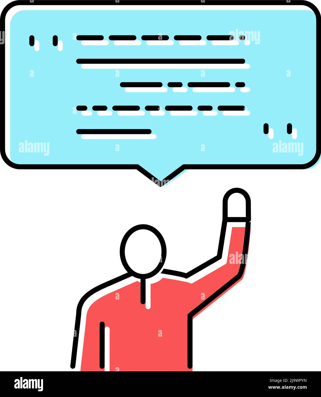 conversation english color icon vector illustration Stock Vector Image ...