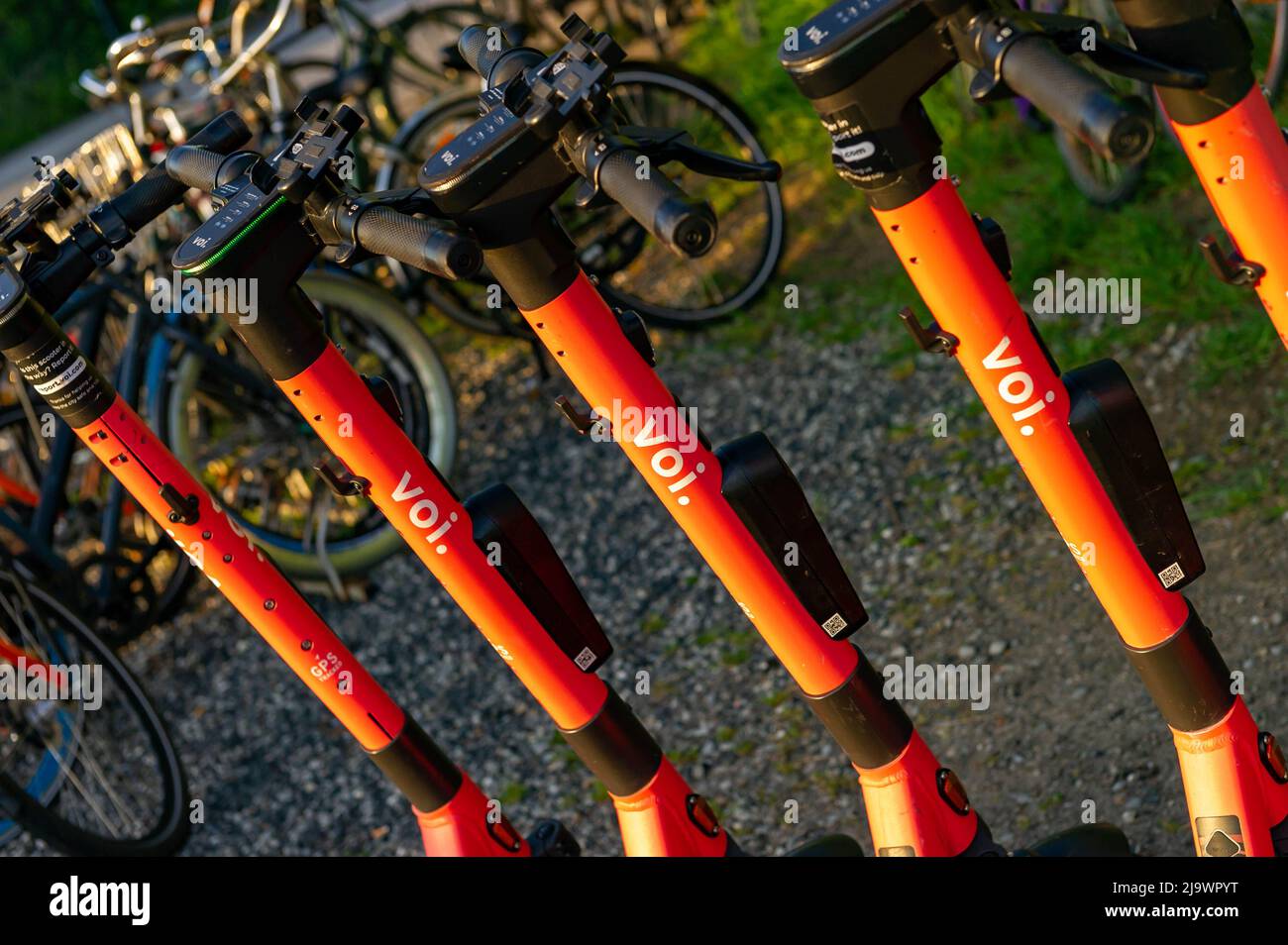 Voi electric scooters hi-res stock photography and images - Alamy