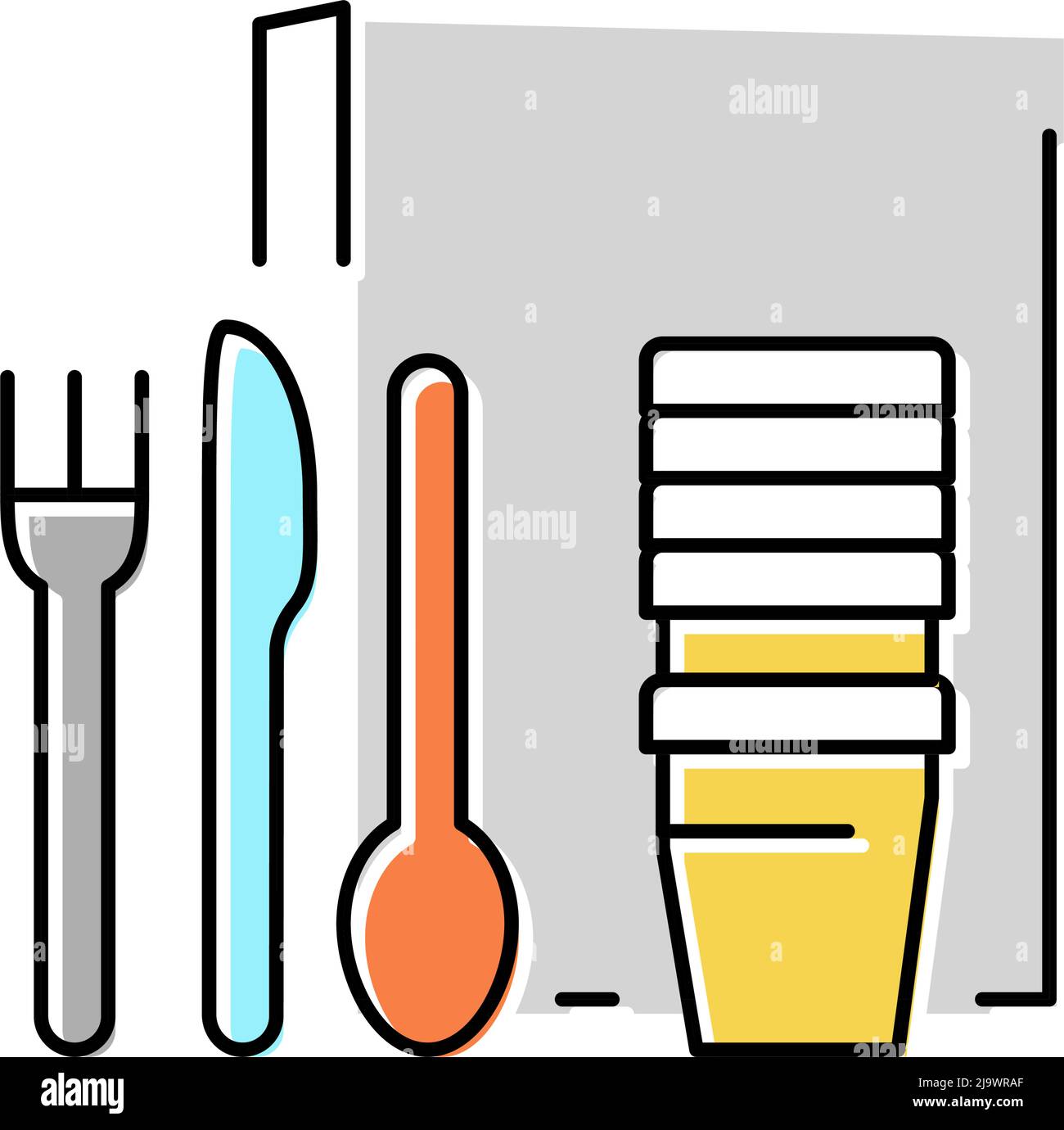 polystyrene thermoplastic color icon vector illustration Stock Vector ...