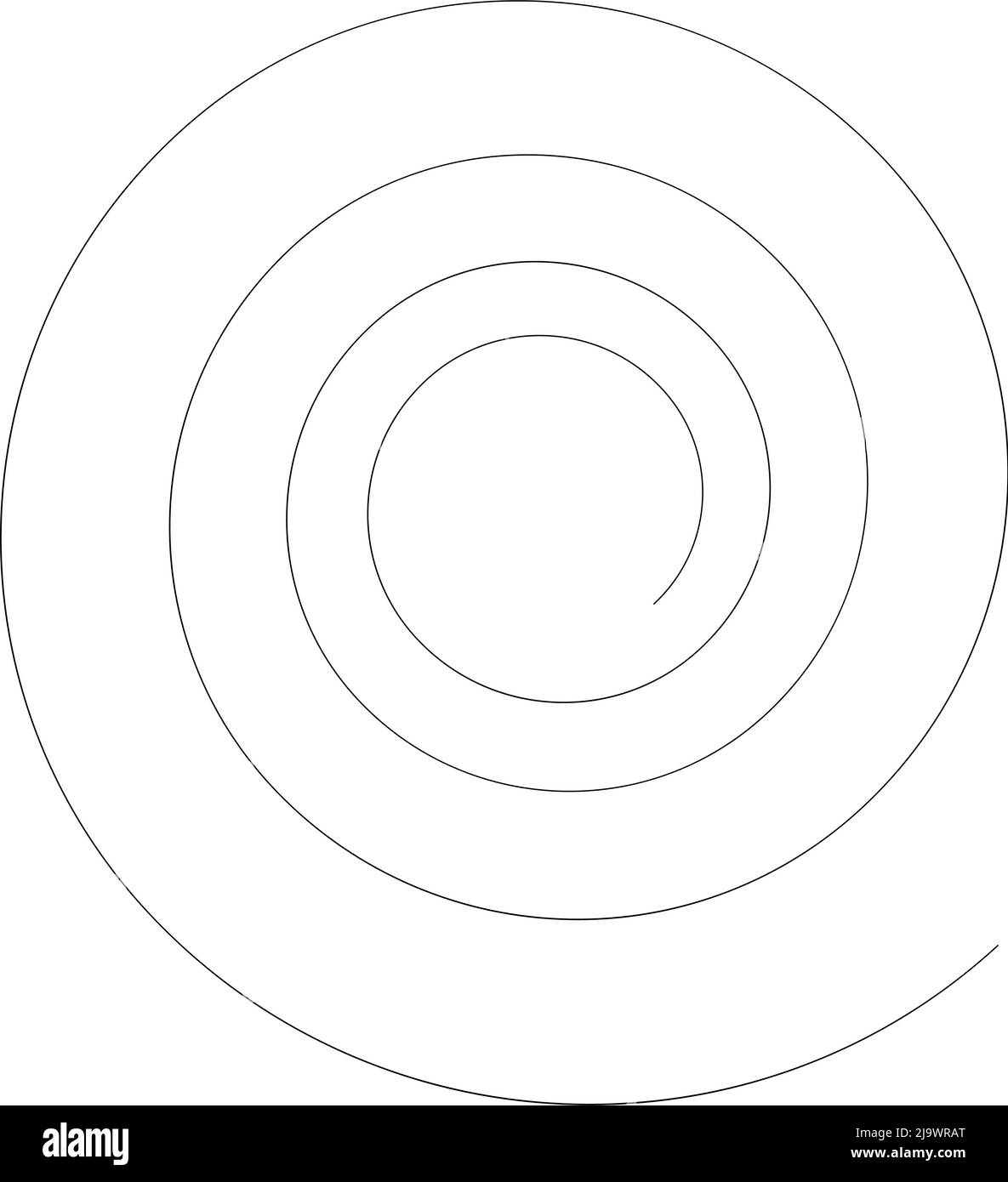 Spiral, swirl and twirl shape element. Stock vector illustration, clip ...