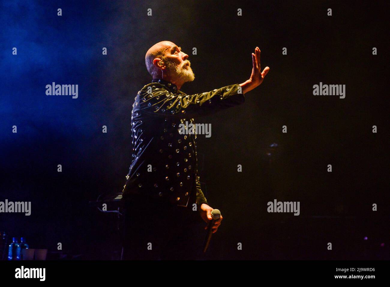 Peter Murphy of Bauhaus performs on stage at Arlene Schnitzer Concert ...