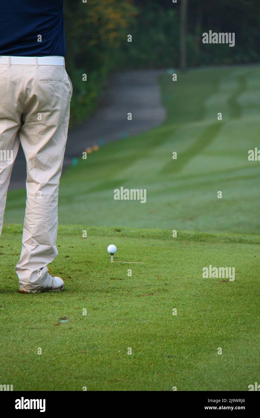 Golfer standing on golf course hi-res stock photography and images - Alamy