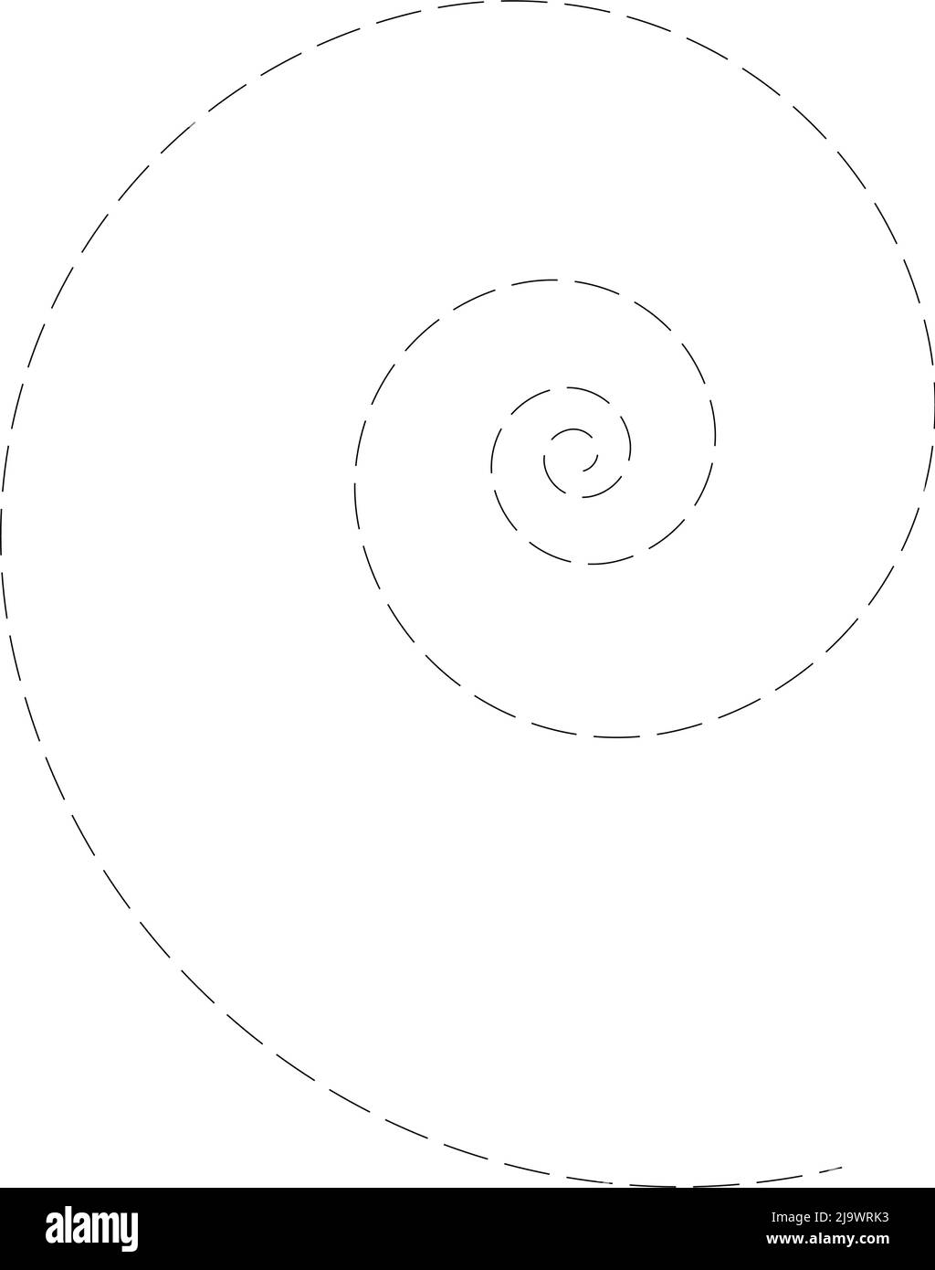 Spiral, swirl and twirl shape element. Stock vector illustration, clip ...