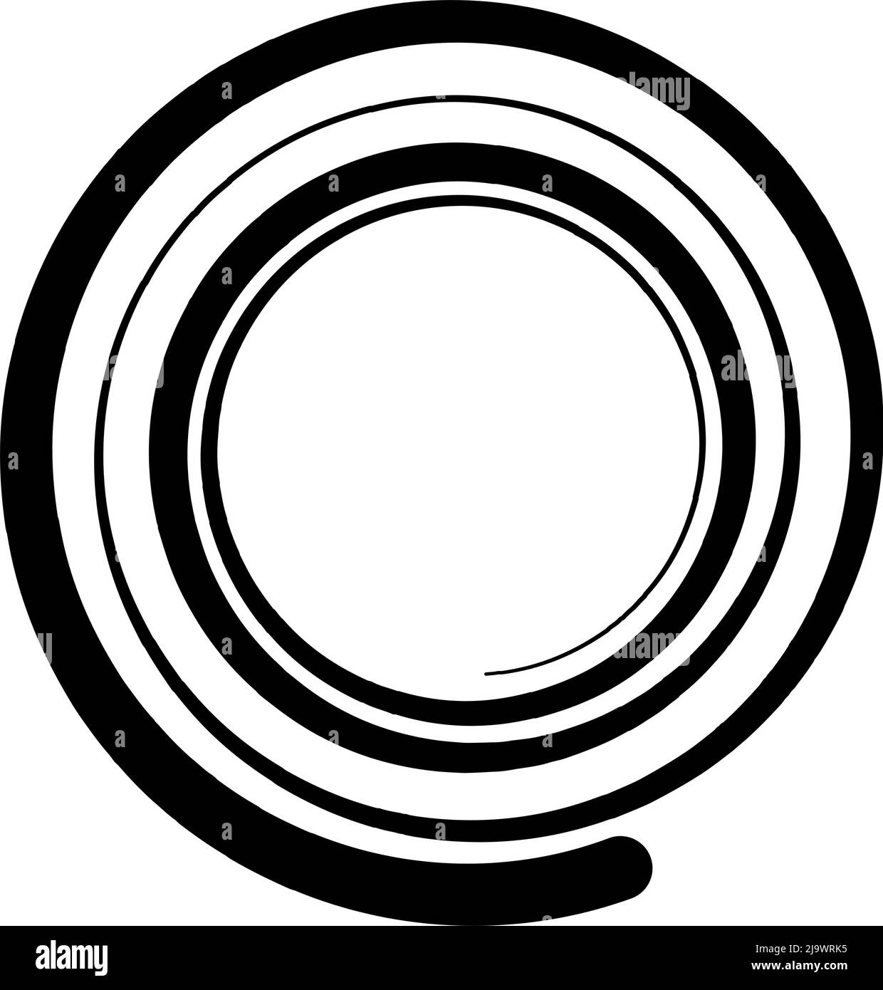 Spiral, swirl and twirl shape element. Stock vector illustration, clip ...