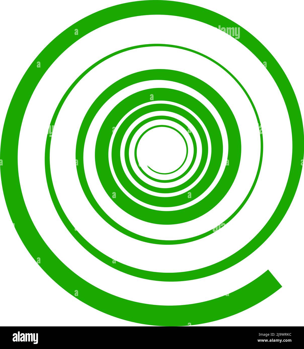 Spiral, swirl and twirl shape element. Stock vector illustration, clip ...