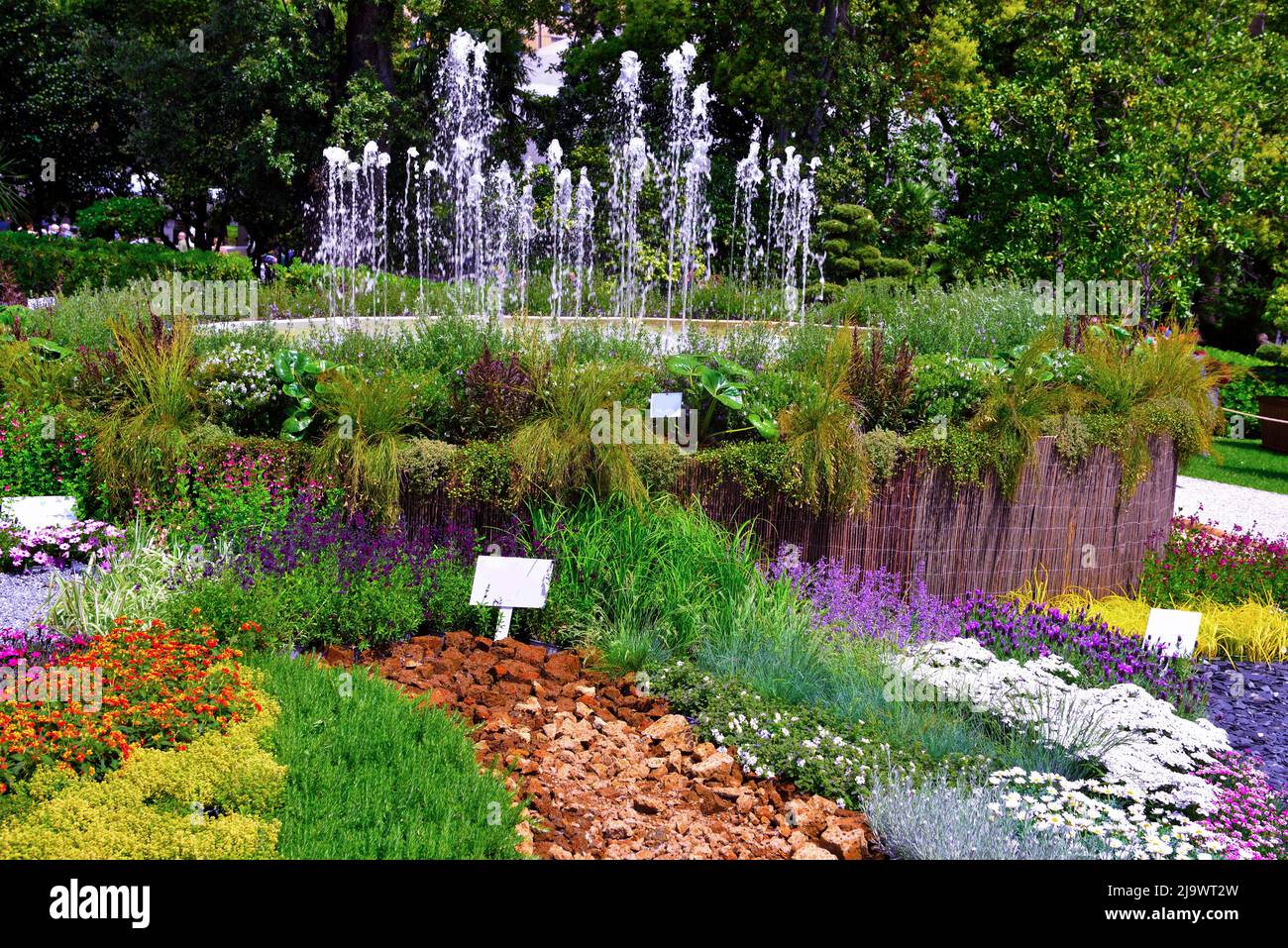 euroflora nervi parks, flower garden genoa italy Stock Photo - Alamy