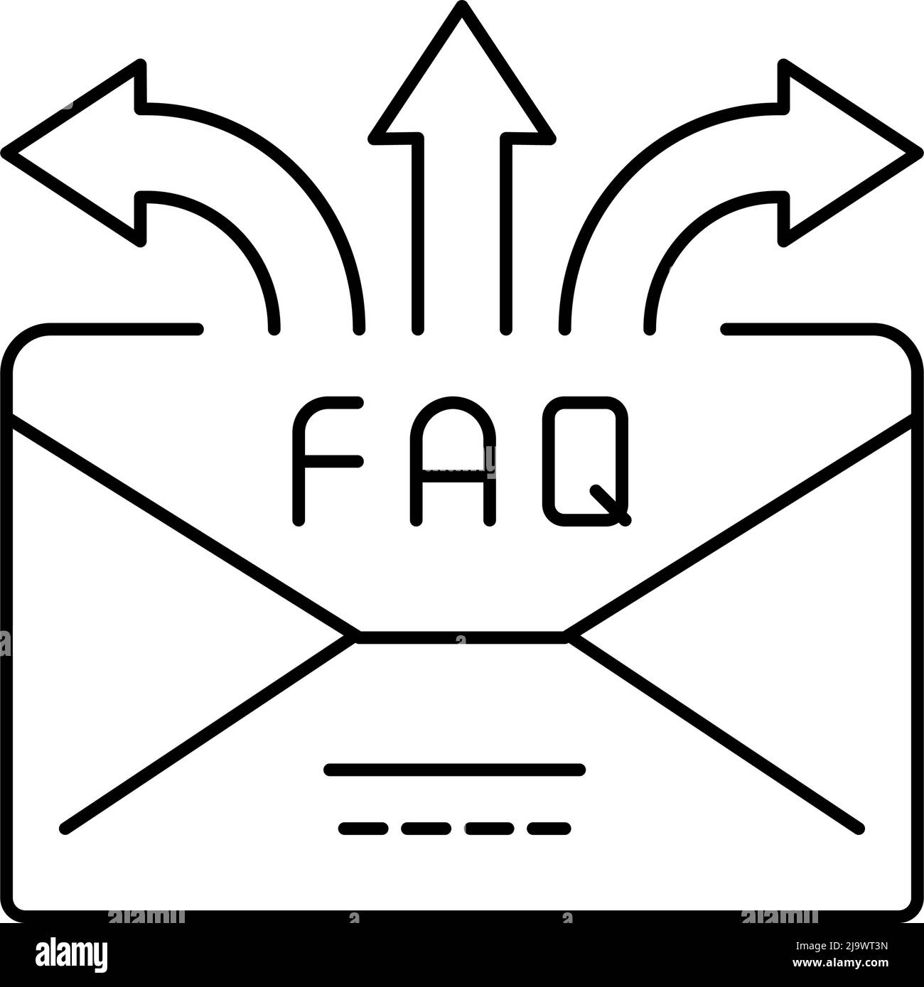 Online frequently asked questions Black and White Stock Photos & Images ...