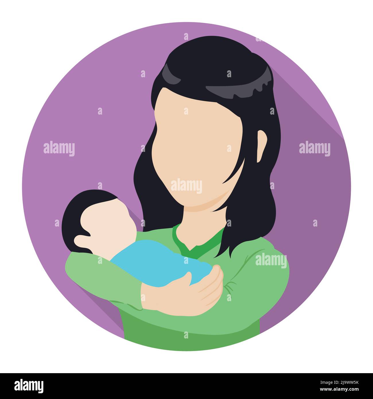 His wife in shadow Stock Vector Images - Alamy