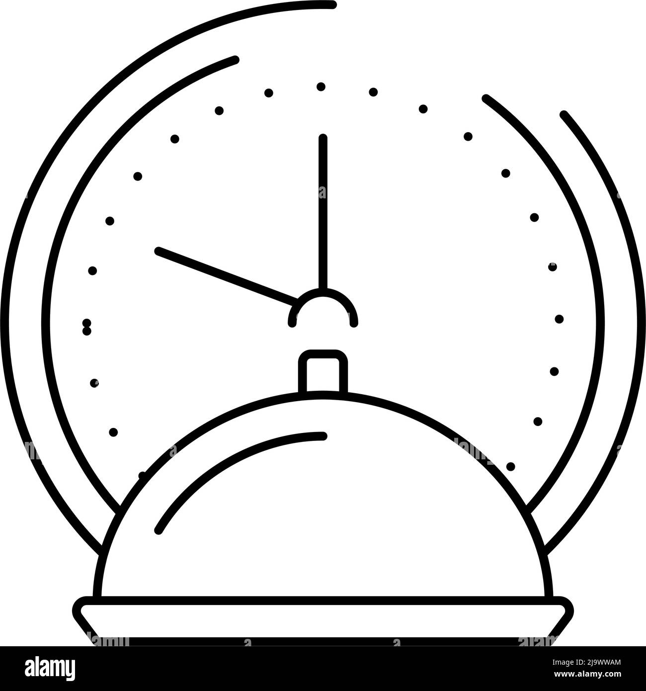 cooking time line icon vector illustration Stock Vector Image & Art - Alamy