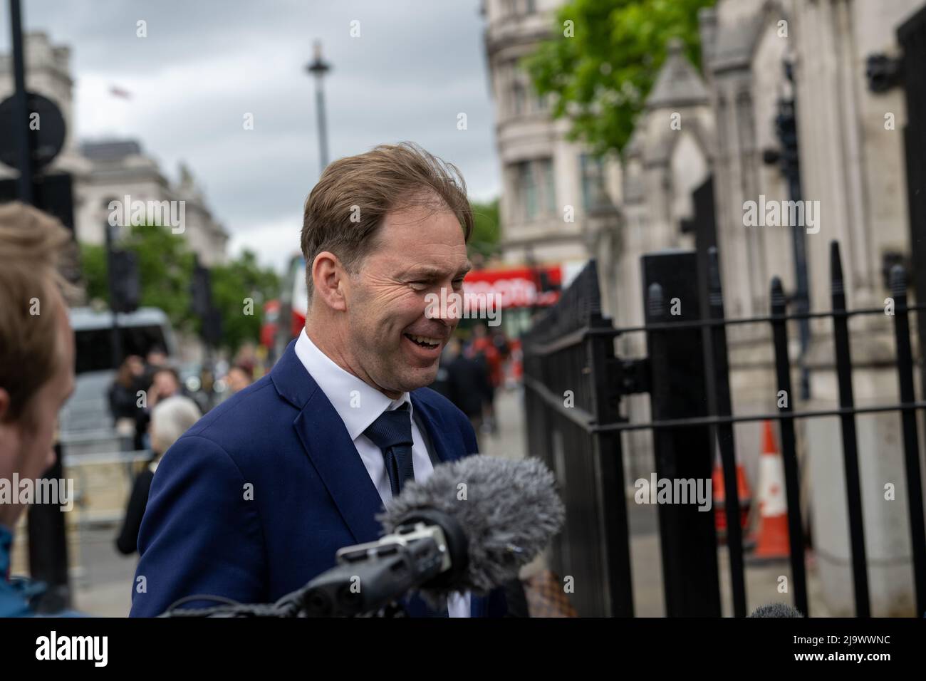 London Uk 25th May 2022 Mps Outside The House Of Commons On The