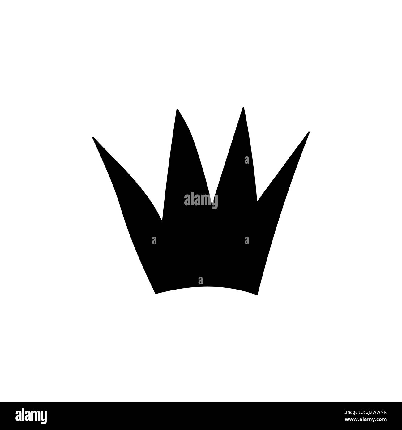 Crown logo graffiti icon. Black icon isolated on white background ...