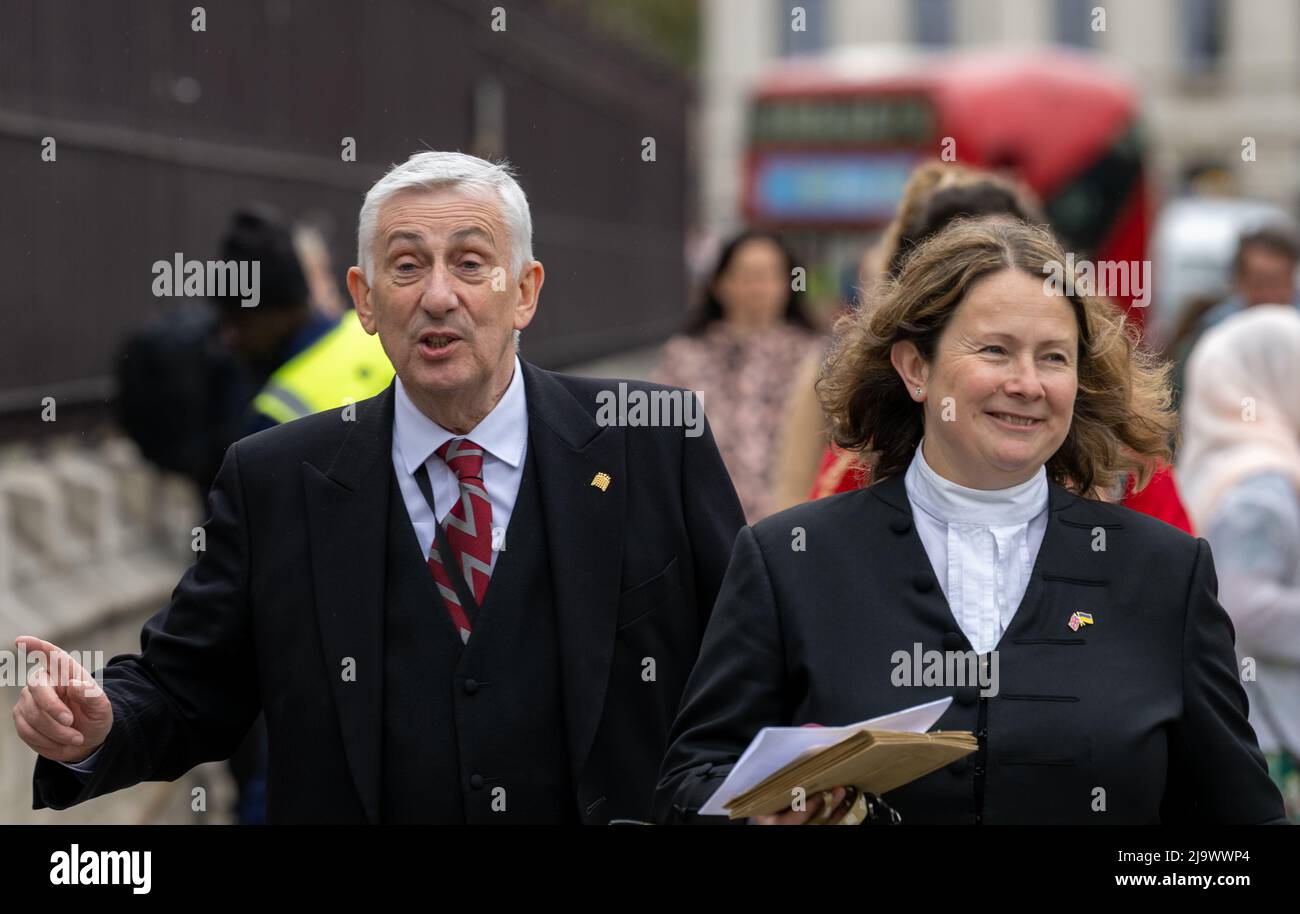 London, UK. 25th May, 2022. MP's outside the House of Commons on the ...
