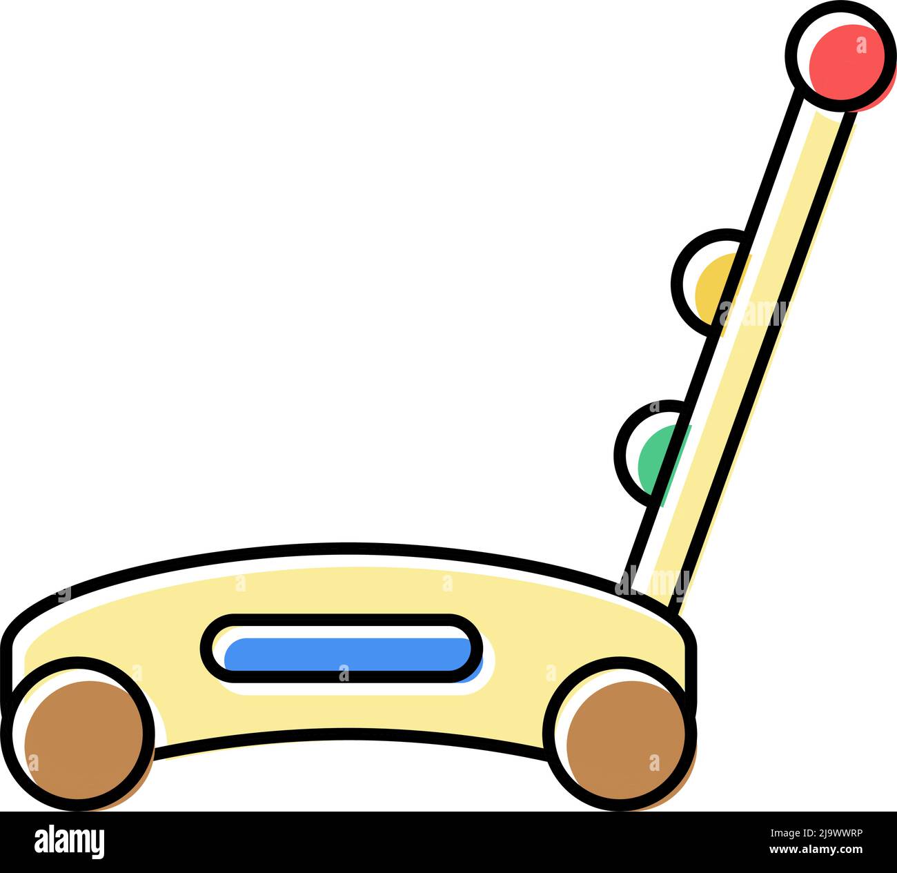 Children push toy car Cut Out Stock Images & Pictures - Alamy