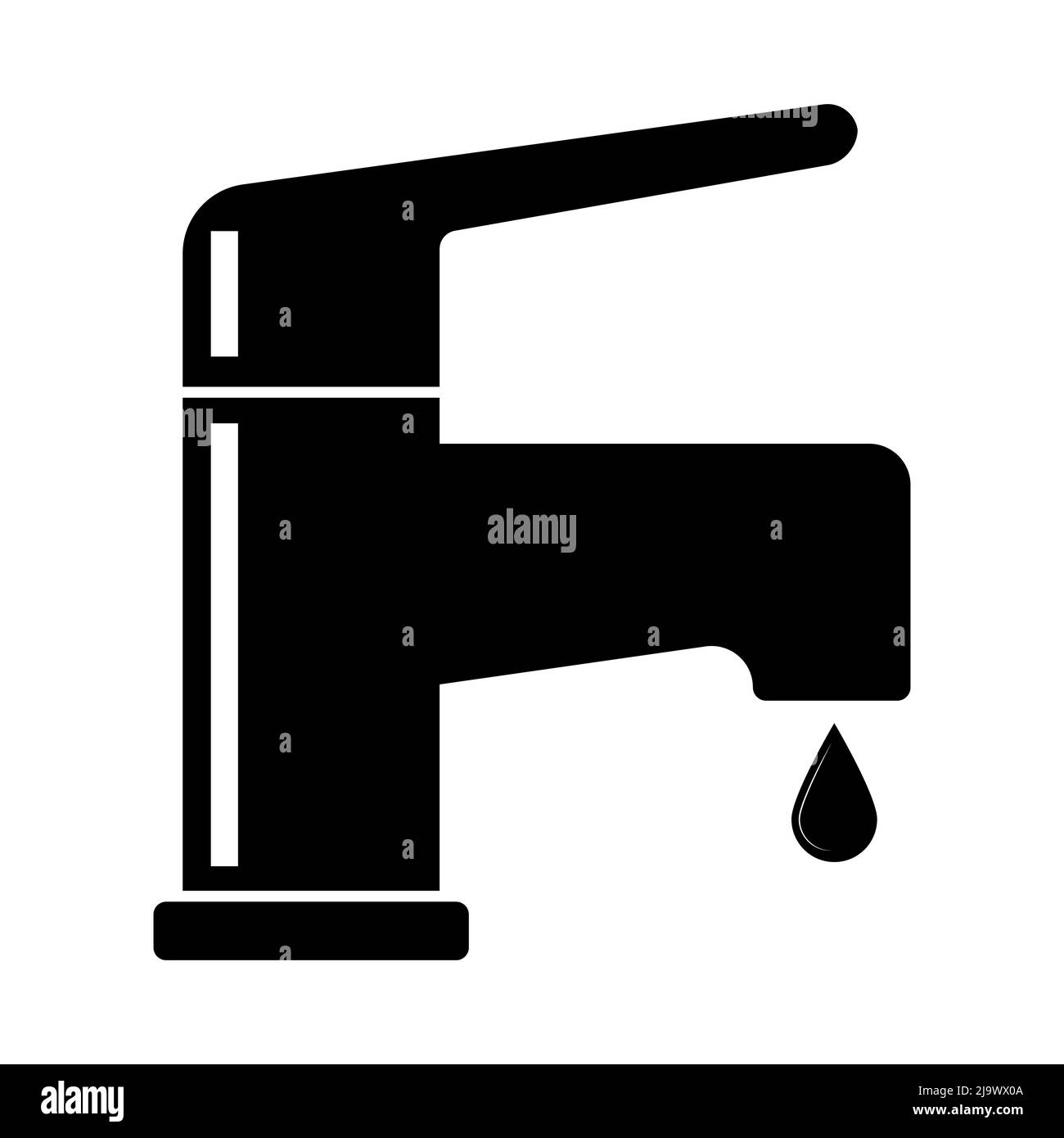 Faucet icon in flat style. Vector illustration isolated on white ...