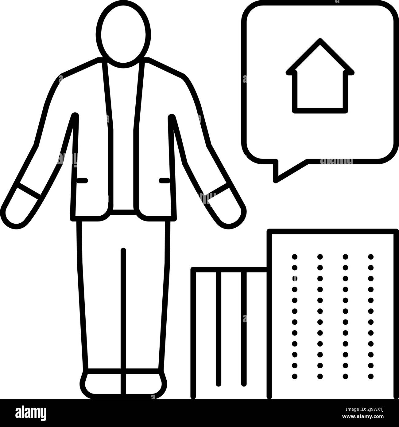 property manager line icon vector illustration Stock Vector Image & Art ...