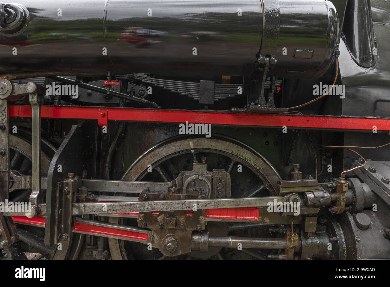 Steam locomotive of Rhine Tourist Railway in spring. Volgelsheim ...