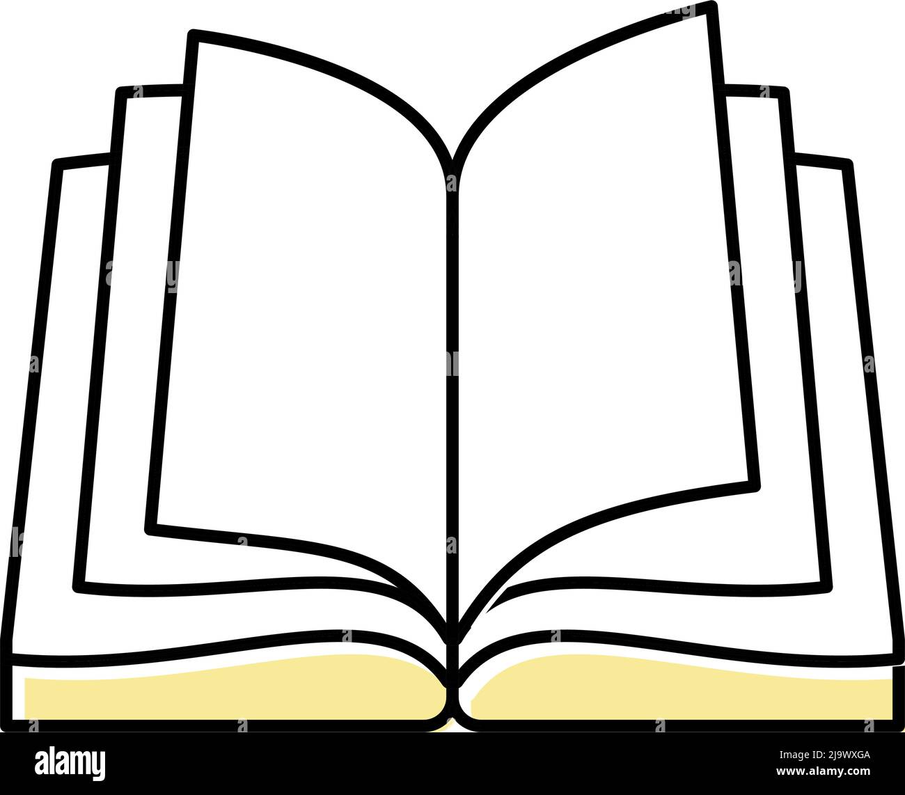 Open Book Color Icon Vector Illustration Stock Vector Image And Art Alamy