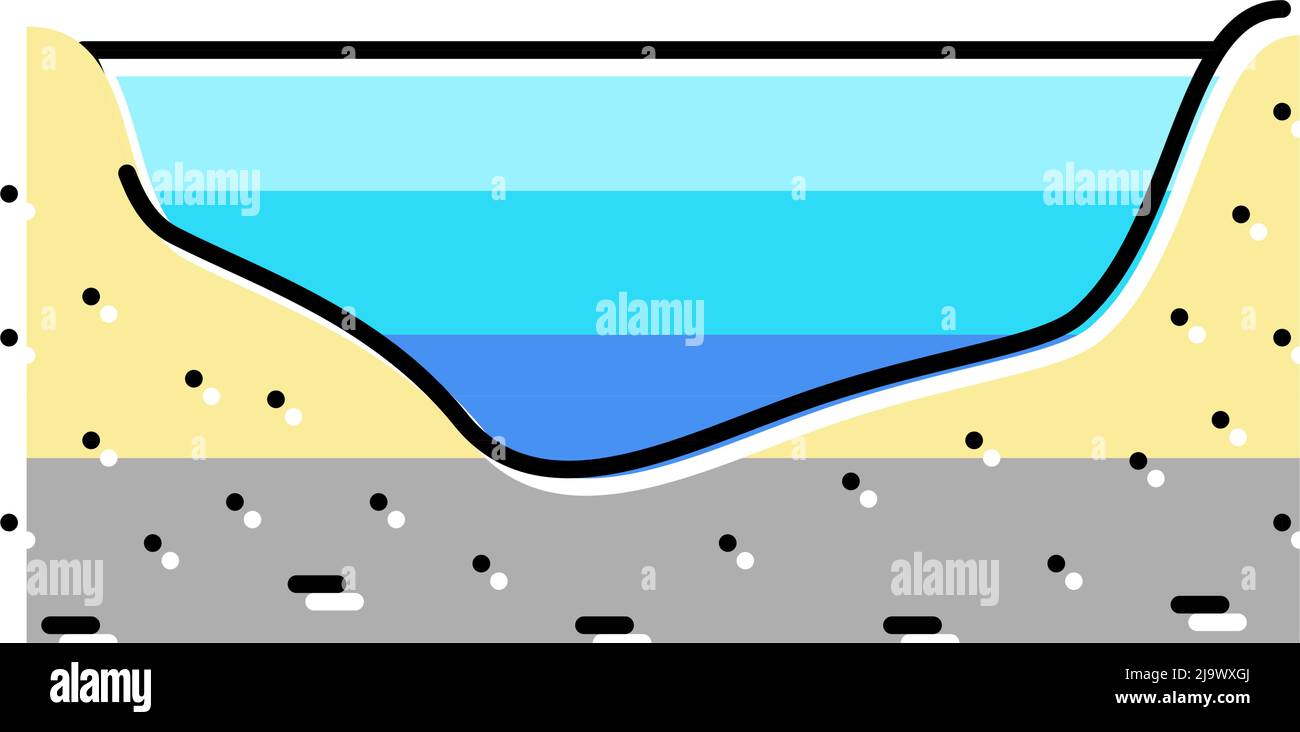 river bed color icon vector illustration Stock Vector Image & Art - Alamy
