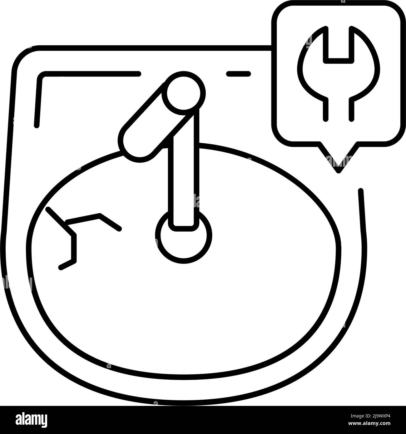 sink repairs line icon vector illustration Stock Vector Image & Art - Alamy