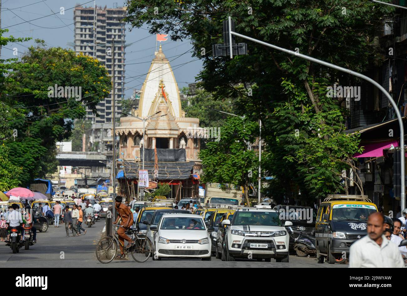 INDIA, Mumbai, Grant Road officially Maulana Shaukatali Road, city ...