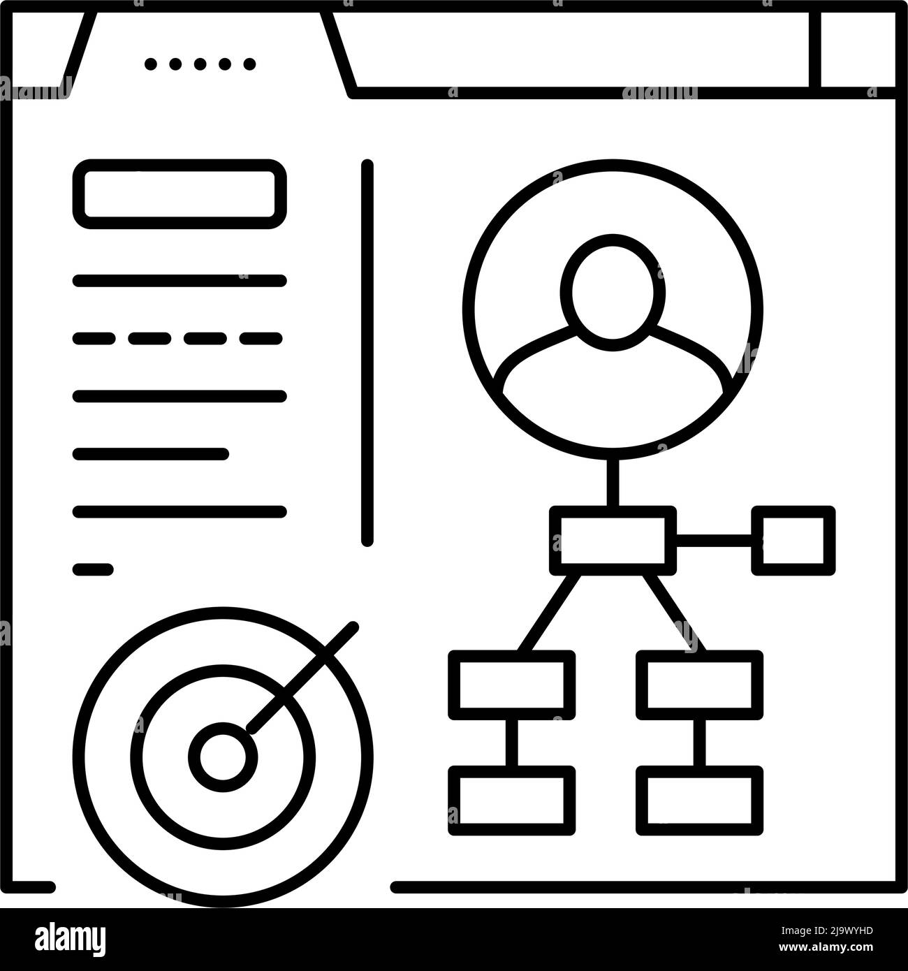 customer analytics report line icon vector illustration Stock Vector ...