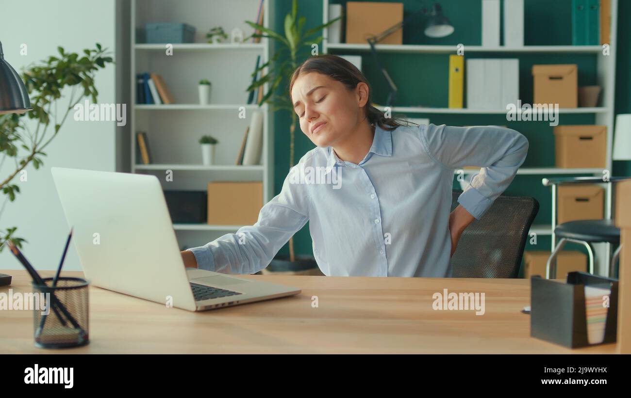 Sick businesswoman trying work hi-res stock photography and images - Alamy