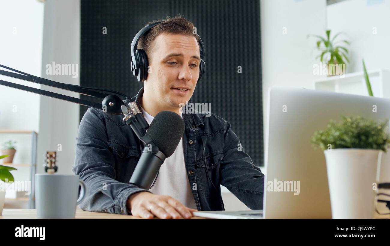 Content Creator, Social Media Influencer Hosts a Podcast While Working ...