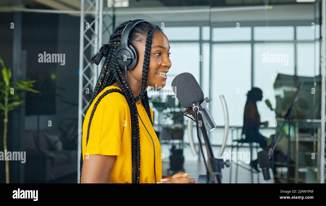 African American Streamer Leads a Podcast and Answers Questions in the ...