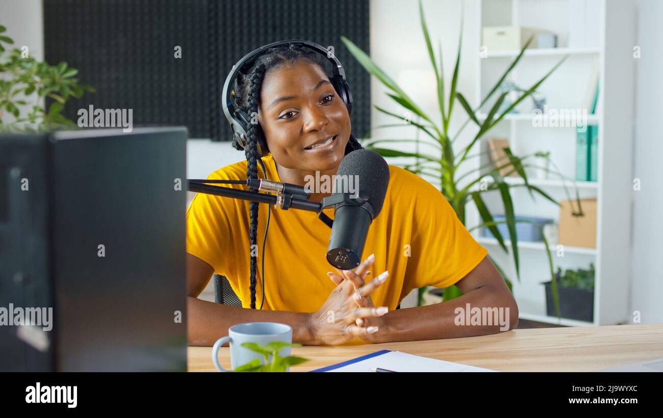 African American Streamer Leads a Podcast and Answers Questions in the ...