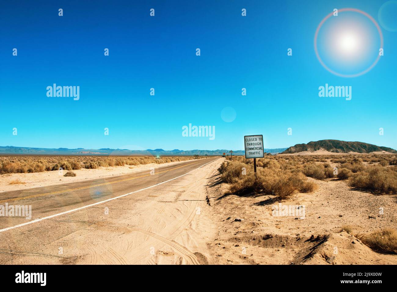 Sunny desert in Nevada Stock Photo - Alamy