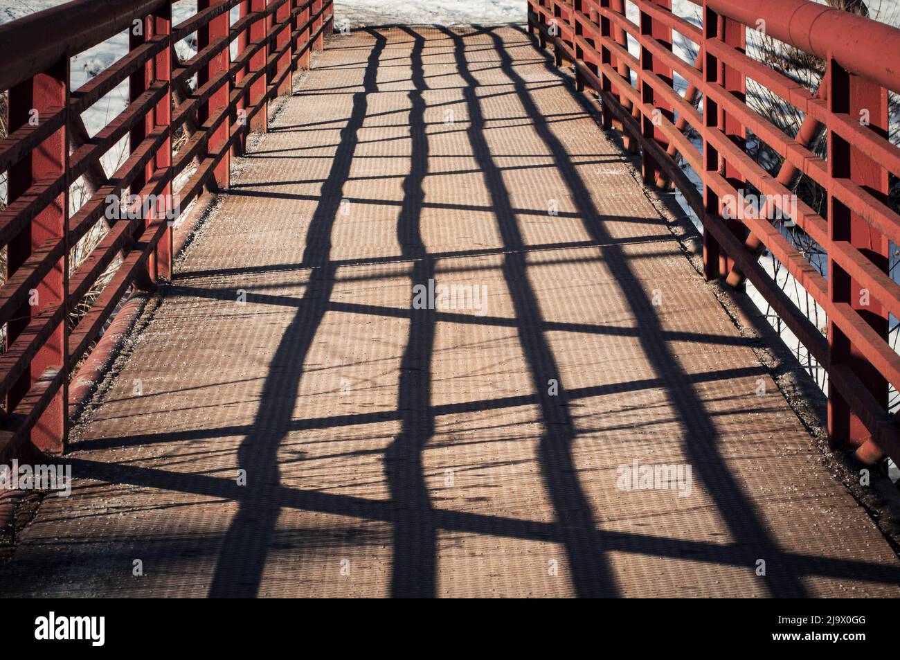 background Iron Bridge detail with shadow Stock Photo - Alamy