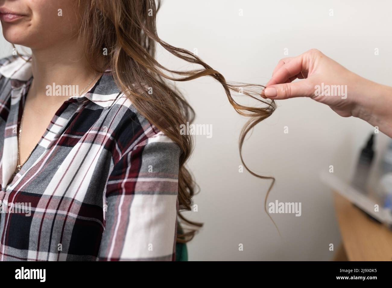 Strand of hair hi-res stock photography and images - Alamy