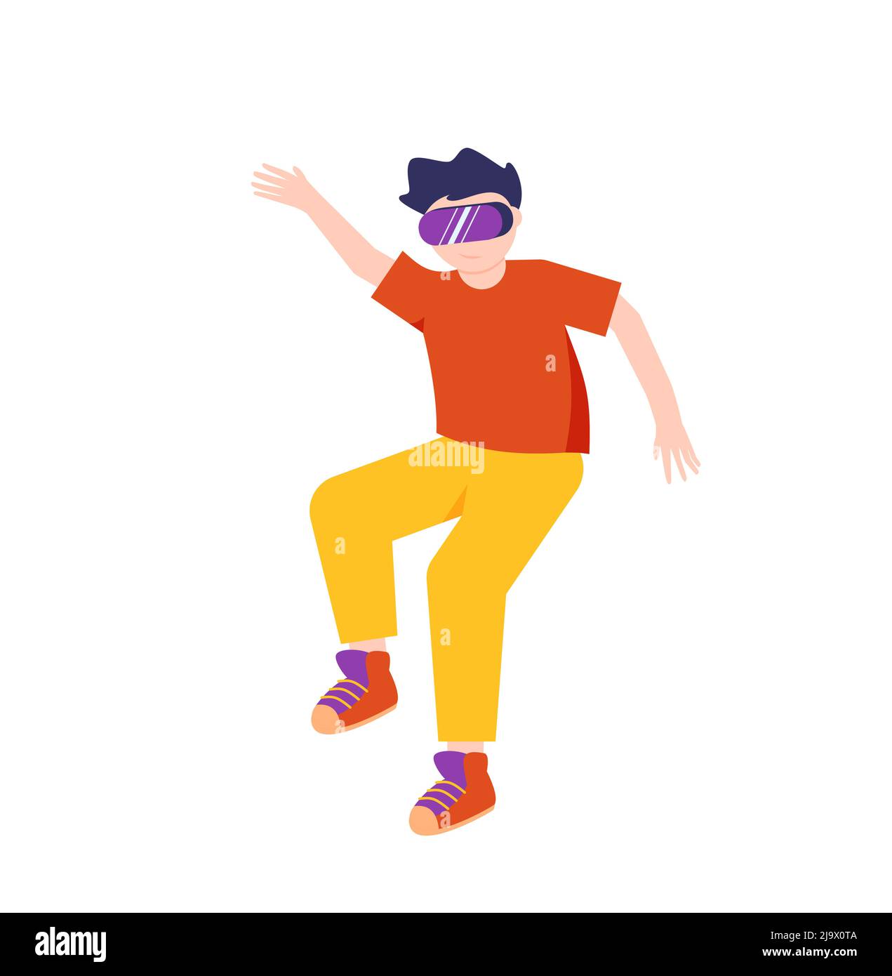 Neon vr glasses in Stock Vector Images - Alamy