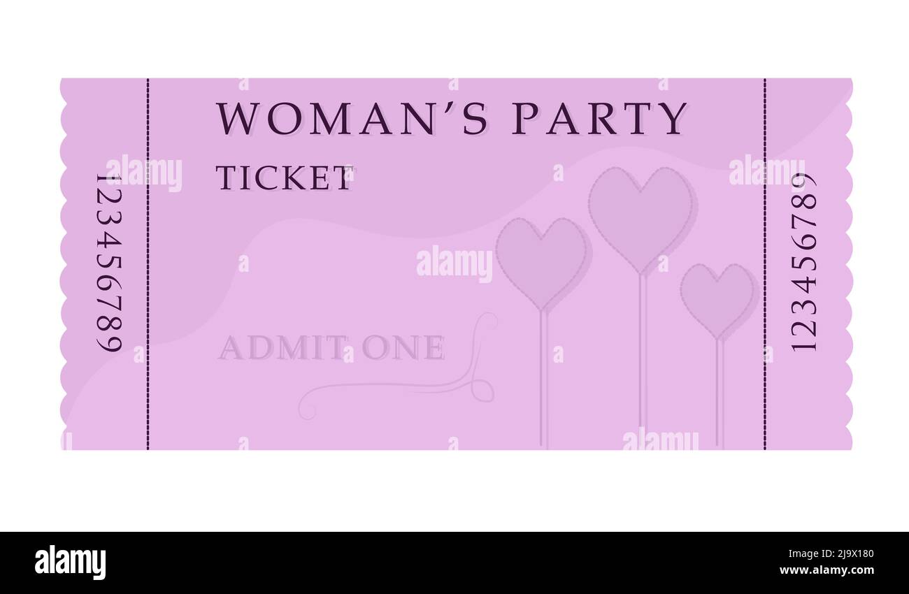 Admit one pink ticket template hi-res stock photography and images - Alamy