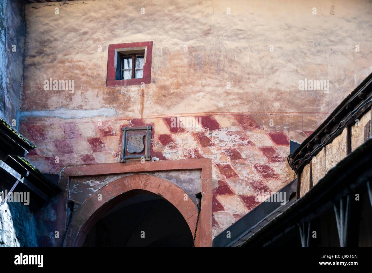 Ovara Castle trap door entrance in Oravsky Podzamok, Slovakia Stock ...