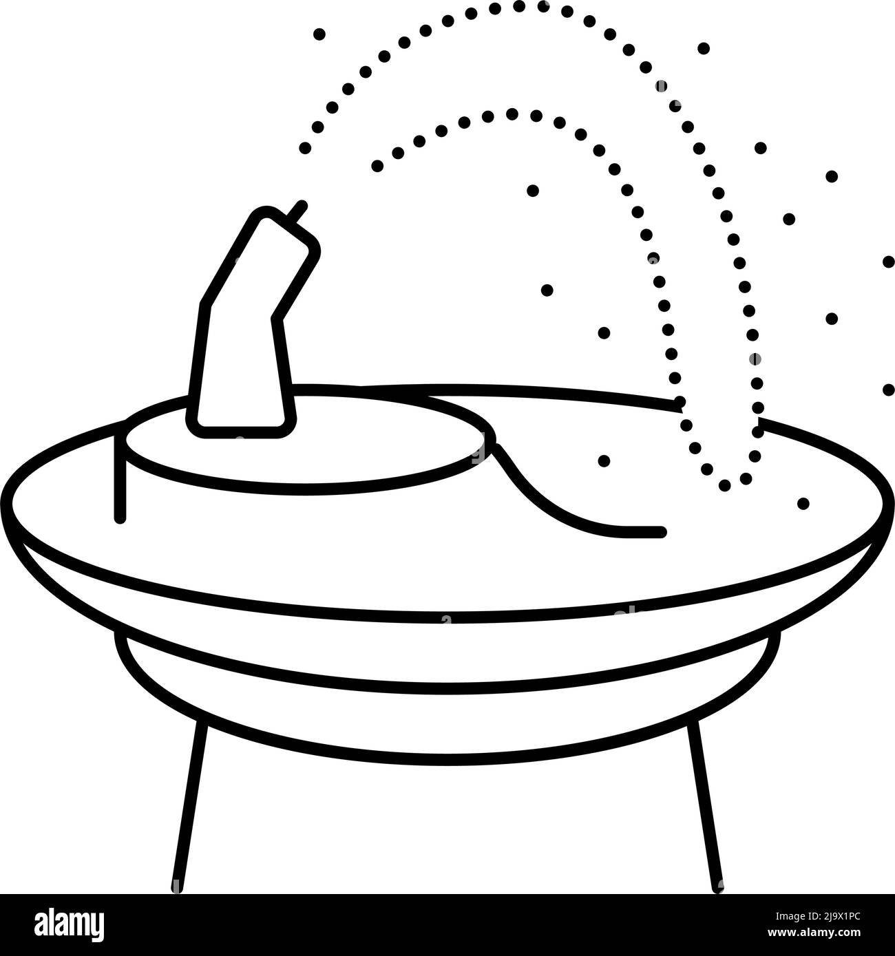 drinking fountain line icon vector illustration Stock Vector Image ...