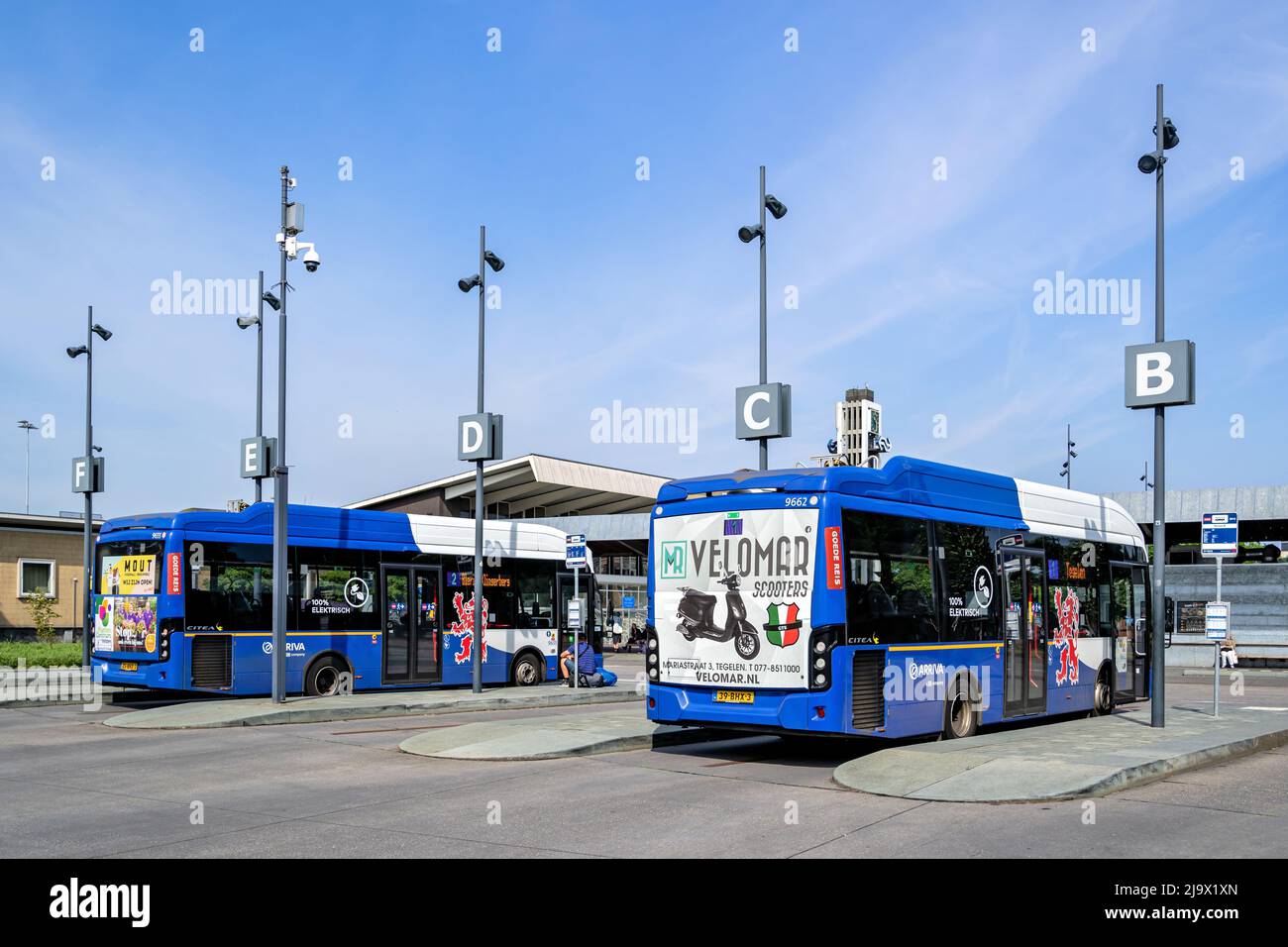 Arriva Limburg VDL Citea LLE-99 Electric busses at Venlo central ...
