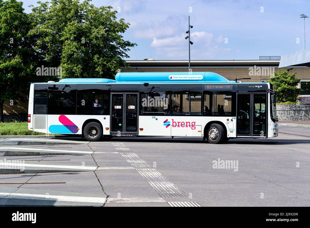 Breng MAN Lion's City CNG bus at Venlo central station Stock Photo - Alamy