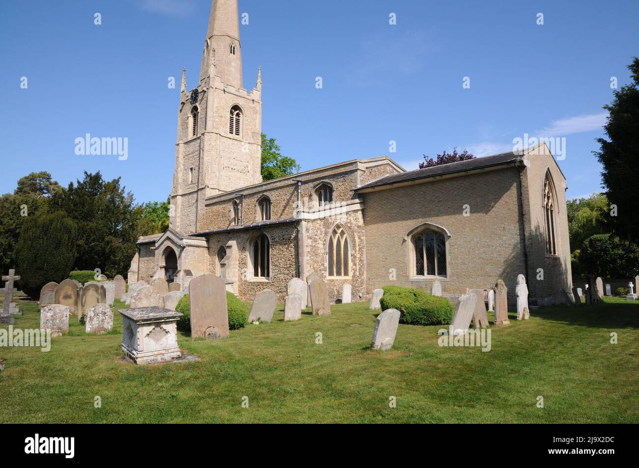 St Margaret of Antioch Church, Hemingford Abbots, Cambridgeshire Stock ...