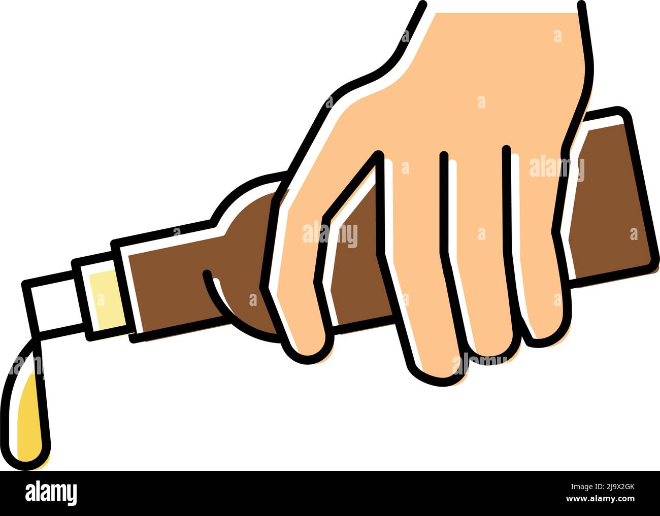 olive oil add color icon vector illustration Stock Vector Image & Art ...