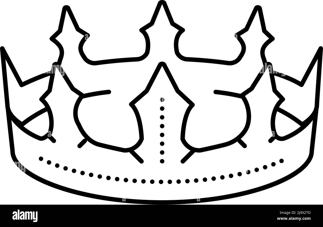 crown king line icon vector illustration Stock Vector Image & Art - Alamy